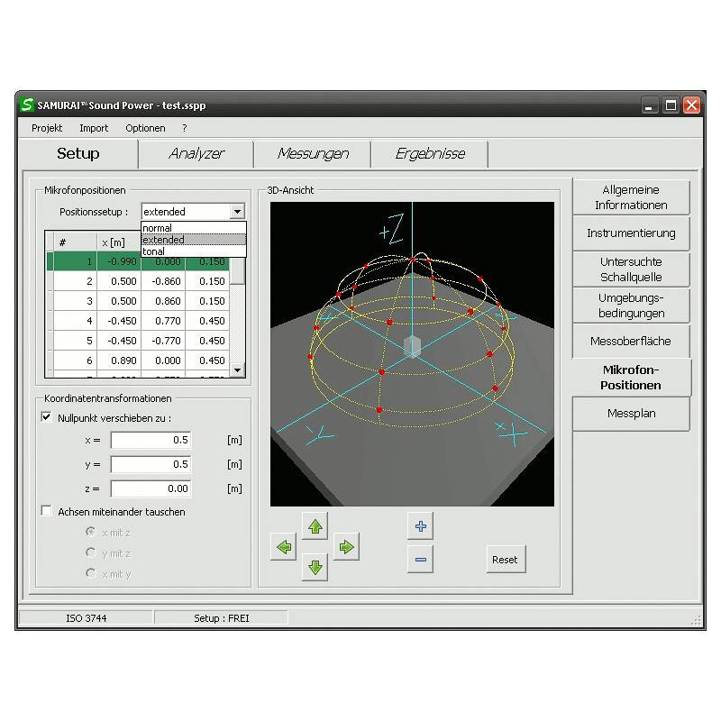 Samurai - Option Puissance Acoustique (Selon Iso 3744/45/46) 800560.5